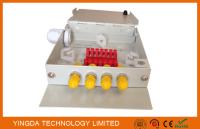 China Indoor 4 Port FTTH Fiber Termination Box, 4 Cores ST Fiber Optic Splice Box Cold Rolled Steel for sale