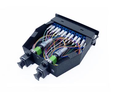 China 8 Fibers MPO Cassette Module G657A2 LSZH OM3 10G Multimode Cable For Data Center for sale