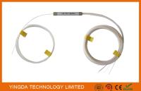 China White Fiber Optic PLC Splitter Steel Tube Blockless Mini Module 900um for sale