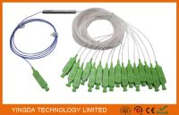 China GPON FTTH Fiber Optic Passive Mini Optical Splitter 1*16 900um Single mode SC APC connectors for sale