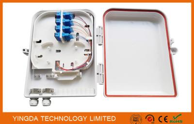 China IP65 Waterproof Fiber Optic Splice Box for FTTH PLC Splitter and SC Connectors Pole Mounted for sale
