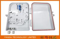 China Outdoor iIP68 16 Ports Fiber Optic Cable PLC Splitter DistributionTermination Box White Plastic for sale