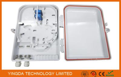 China Outdoor iIP68 16 Ports Fiber Optic Cable PLC Splitter DistributionTermination Box White Plastic for sale