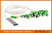 China FTTH 1x32 Mini PLC Splitter Single mode Steel Tube LC APC Connectors for sale