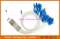 China SC/APC Blockless FTTH Fiber Splitter 1x16 PLC Splitter Single Mode 900um LSZH for sale