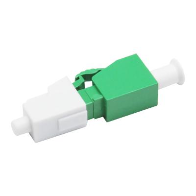 China LC APC Green Optical Attenuator Male To Female 1dB - 30dB Fix Attenuation for sale