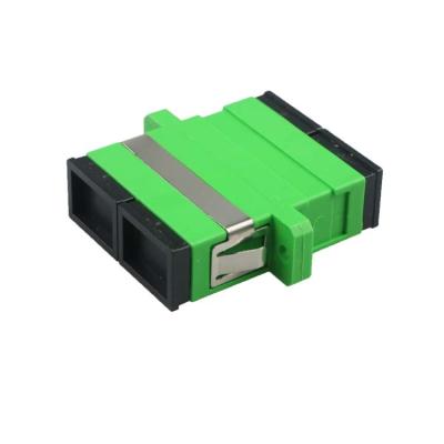 China Plastic Fiber Connector Adapter Coupler SC To SC Duplex SM MM With Flange for sale