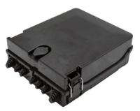 China 5 Ports Fiber Optic Cable Distribution Box Black 24cores SC Adapter 1x16 1x8 Splitter for sale