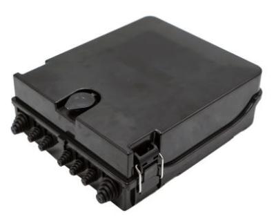 China 5 Ports Fiber Optic Cable Distribution Box Black 24cores SC Adapter 1x16 1x8 Splitter for sale