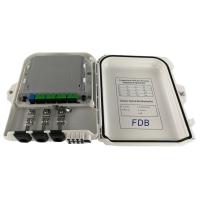 China Indoor Outdoor 8 Ports FTTH Fiber Termination Box Screw Lock For LGX Module 1x8 Splitter for sale