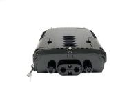 China FTTH 16 Ports Flat Drop Cable Optical Fiber Splitter Distribution Box Pole Mount ABS NAP for sale