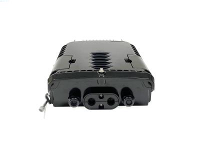 China FTTH 16 Ports Flat Drop Cable Optical Fiber Splitter Distribution Box Pole Mount ABS NAP for sale