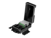 China FTTH NAP CTO 1x16 Fiber Optic Splitter Distribution Box FAT Black Wall Mounting for sale