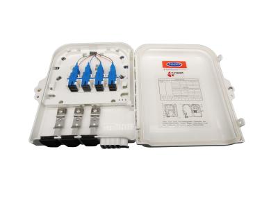 China YINGDA Outdoor Wall Mount 1 to 8 PLC Splitter Fiber Optic Box IP65 , 3In 8Out Distribution Enclosure for sale