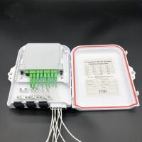 China 1*8 Splitter Module FTTH Fiber Optic Spliter Box Uncut Cable ABS White Flame Retardant UL94 V0 for sale