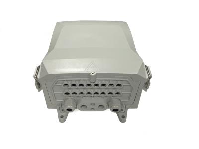 China YINGDA IP65 Grey / White Fiber Splitter Distribution Box 8 - 24 Ports Fiber Splitter Box for sale