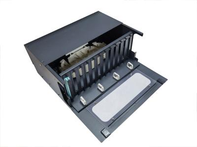 China 4U 144 Core Sliding Drawer Fiber Optic Patch Panel With Removeable Adapter Panel 19in for sale