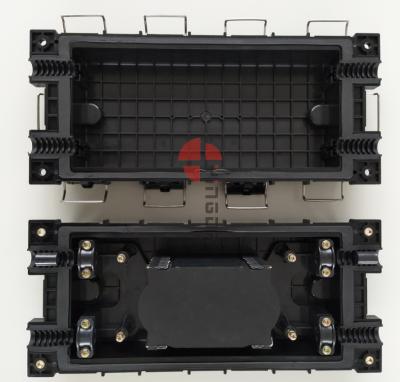 China 2 In 2 Out Fiber Optic Splice Closure 96 Cores Fusion Buckle Type ABS Material for sale