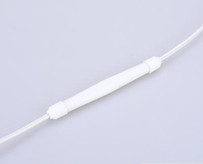 China 1 Port Fiber Optic Drop Cable Splice Box White Round Shape 100 Pcs/Bag for sale
