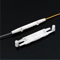 China 1 Port Mini FTTH Drop Cable Splice Protection Box White Round Open Type PP for sale