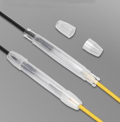 China 1 Core Transparent Mini FTTH Drop Cable Splice Protection Box ABS PP Indoor Use for sale