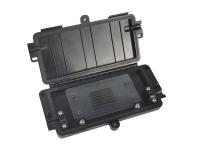 China FRB-6A Fiber Optic Splicing Box 12 Cores 1in 1out Splice Closure Black IP65 Wall Mounted for sale