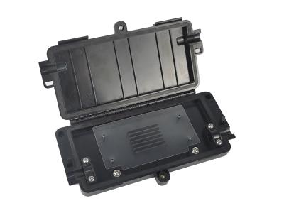 China FRB-6A Fiber Optic Splicing Box 12 Cores 1in 1out Splice Closure Black IP65 Wall Mounted for sale