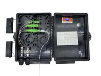 China FTTH Pole Mounted Outdoor IP65 Fiber Optic Splitter Distribution Box Flat Drop Ports for sale