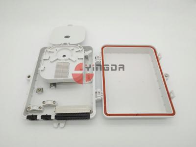 China 24 Ports FTTH Drop Cable Fiber Optic Termination Box for Distribution Feeder Cable Wall Mount for sale