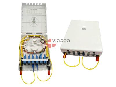 China 24 Cores Fiber Optic Termination Box 2 Ports At Both Side In Front for sale