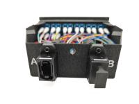 China YINGDA Plastic 24fibers MPO To LC Breakout Cassettes Box With Elite Insertion Loss For Data Center for sale