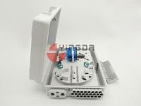 China 24 Ports Fiber Access Terminal Box with SC/UPC adapter Pigtails , 1*8 1*16 Splitter Distribution Box White for sale