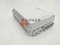 China White Plastic Optical Termination Box Outdoor Wall Mount 24 Fibers With Bracket and Keys FAT-24 for sale