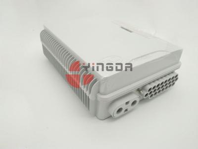 China White Plastic Optical Termination Box Outdoor Wall Mount 24 Fibers With Bracket and Keys FAT-24 for sale