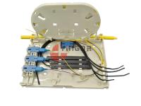 China 4 Port Fiber Optic Termination Box OTB FTB104E Plastic White for FTTH Drop Cable 2*3MM for sale