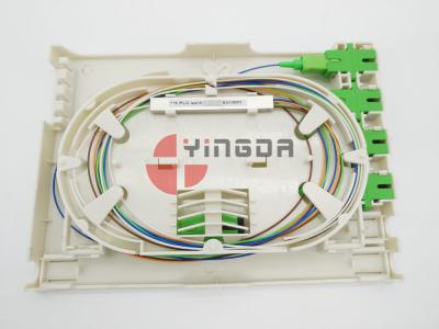 China 1 x 4 PLC Splitter Distribution Box Indoor Wall Mounted OTB With Dust-proof Cover for sale