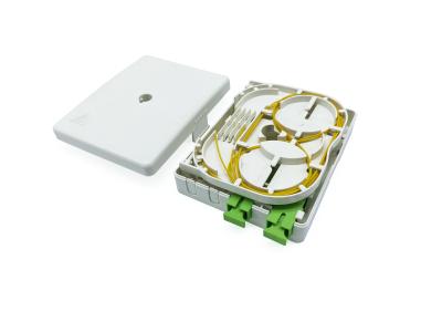 China SC LC Fiber Optic Wall Outlet For Indoor White ABS Material for sale