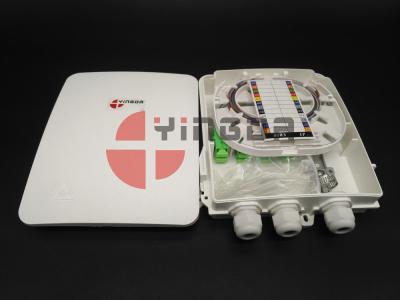 China 3 Ports 8 Cores Fiber Optic Terminal Box with 1x8 SC/APC PLC Splitter Outdoor Distribution Box for sale