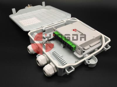 China Fiber Optic LGX Module PLC Splitter Box , Pole Mount and Wall Mount 12 Fibers FAT for sale