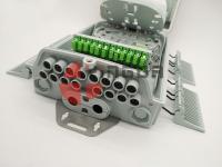 China 96 Cores Fiber Optic Splice Closure with 1x16 SC/APC PLC Splitter , Outdoor Splitter Box 16 Ports for sale