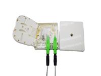 China SC LC Fiber Optic Wall Outlet For Indoor White ABS Material for sale