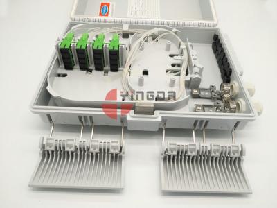 China 1X8 SC APC PLC Splitter FTTH Drop Cable Fiber Optic Termination Panel Plastic White 2In 16Out for sale