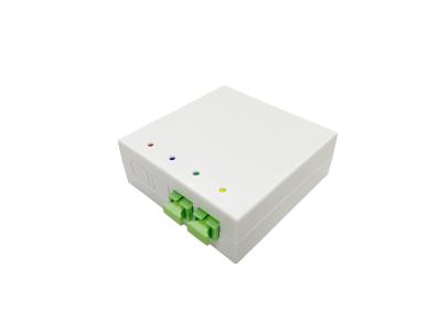 China 4 Ports Indoor Fiber Optic Outlet Box FRB-4C For DIN 35mm Rack Mounted OTB White for sale