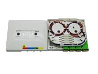 China Fiber Optic Pre-Terminated Outlet Kit PTO 4Ports For Indoor DIN Rail for sale