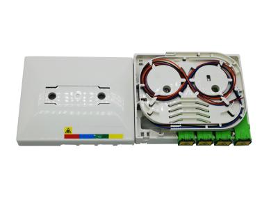 China Fiber Optic Pre-Terminated Outlet Kit PTO 4Ports For Indoor DIN Rail for sale