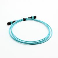 China 12 Fiber OM3-150 MTP MPO Cable 50/125µm for Data Center and Telecommunication for sale