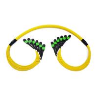China 72 Fiber SM MPO Truck Cable G657A1 LSZH Jactet Yellow Color For Fast And Stable Data Transfer for sale