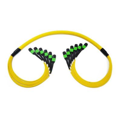 China 72 Fiber SM MPO Truck Cable G657A1 LSZH Jactet Yellow Color For Fast And Stable Data Transfer for sale