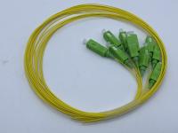 China High Effective SC APC Fiber Optic Pigtail 0.9mm For Patch Panel Network for sale