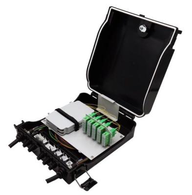 China Fiber Optic Termination Box for Optical Signal Distribution with 1 Input 4 Output Ports and G657A2 Fiber for sale